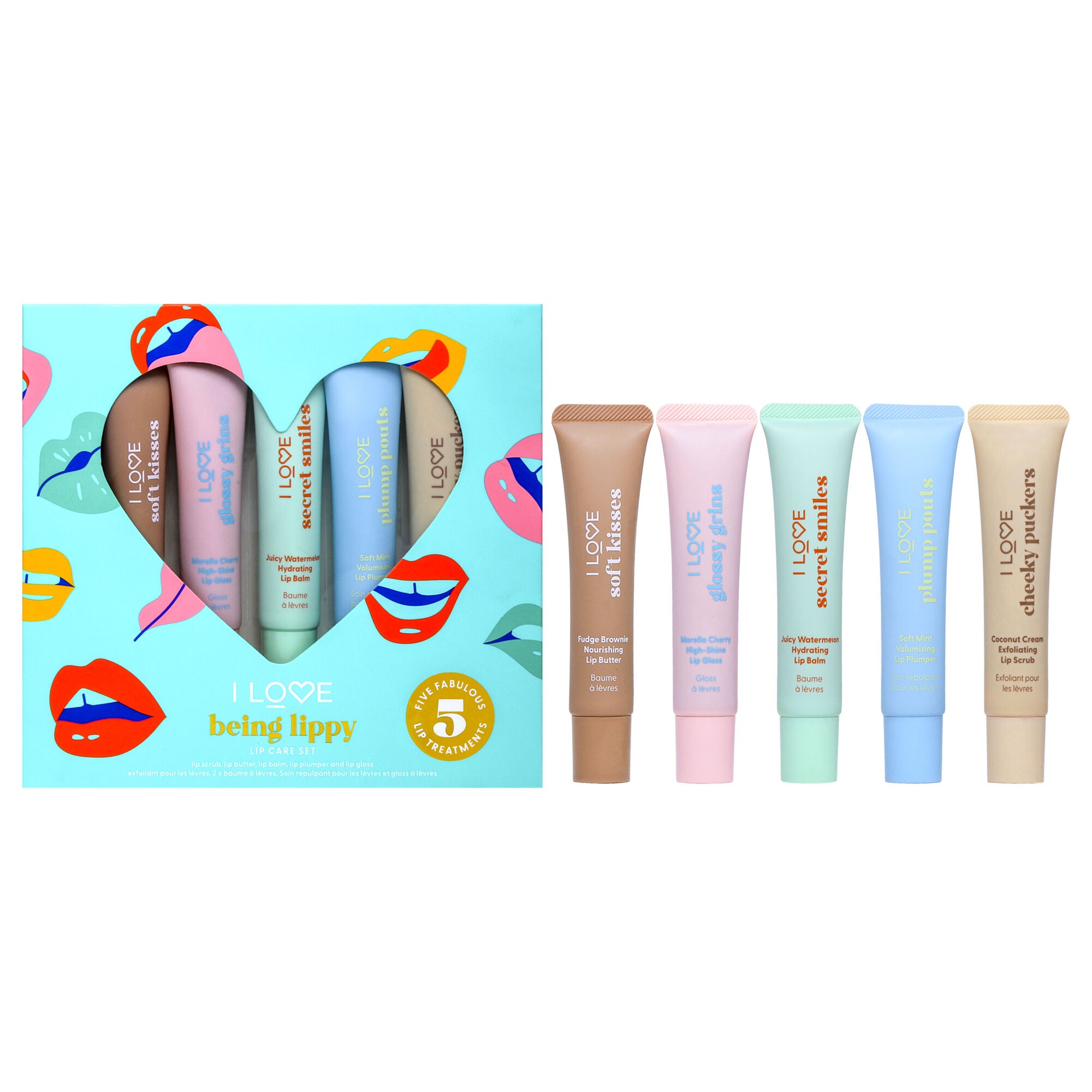 Being Lippy Lip Care Set by I Love Cosmetics for Women - 5 Pc Set ...