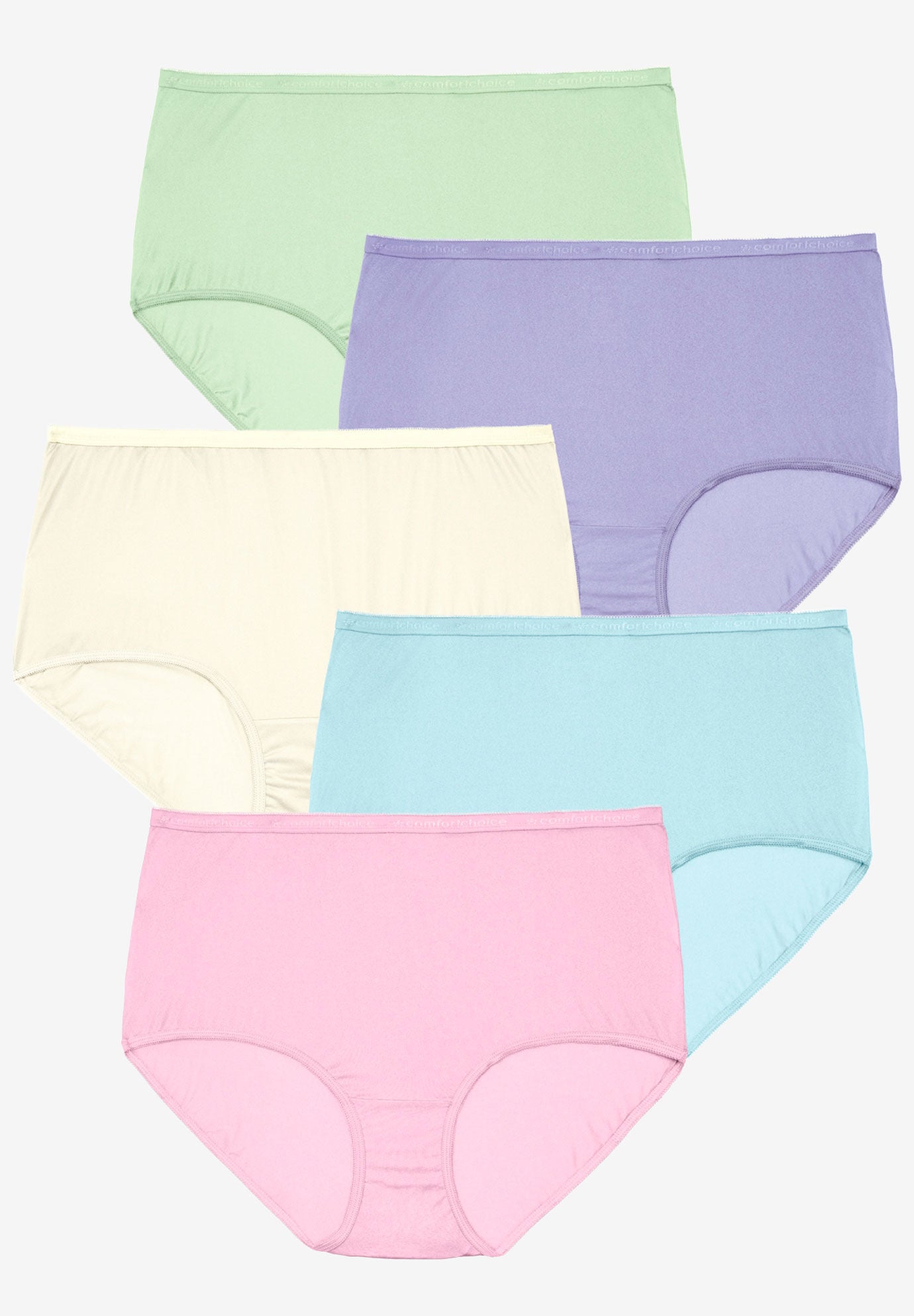 Full Coverage Nylon Brief 5-Pack | Intimates For All